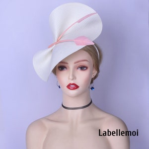 Exclusive Ivory/pink Fascinator Saucer Hatinator Church - Etsy