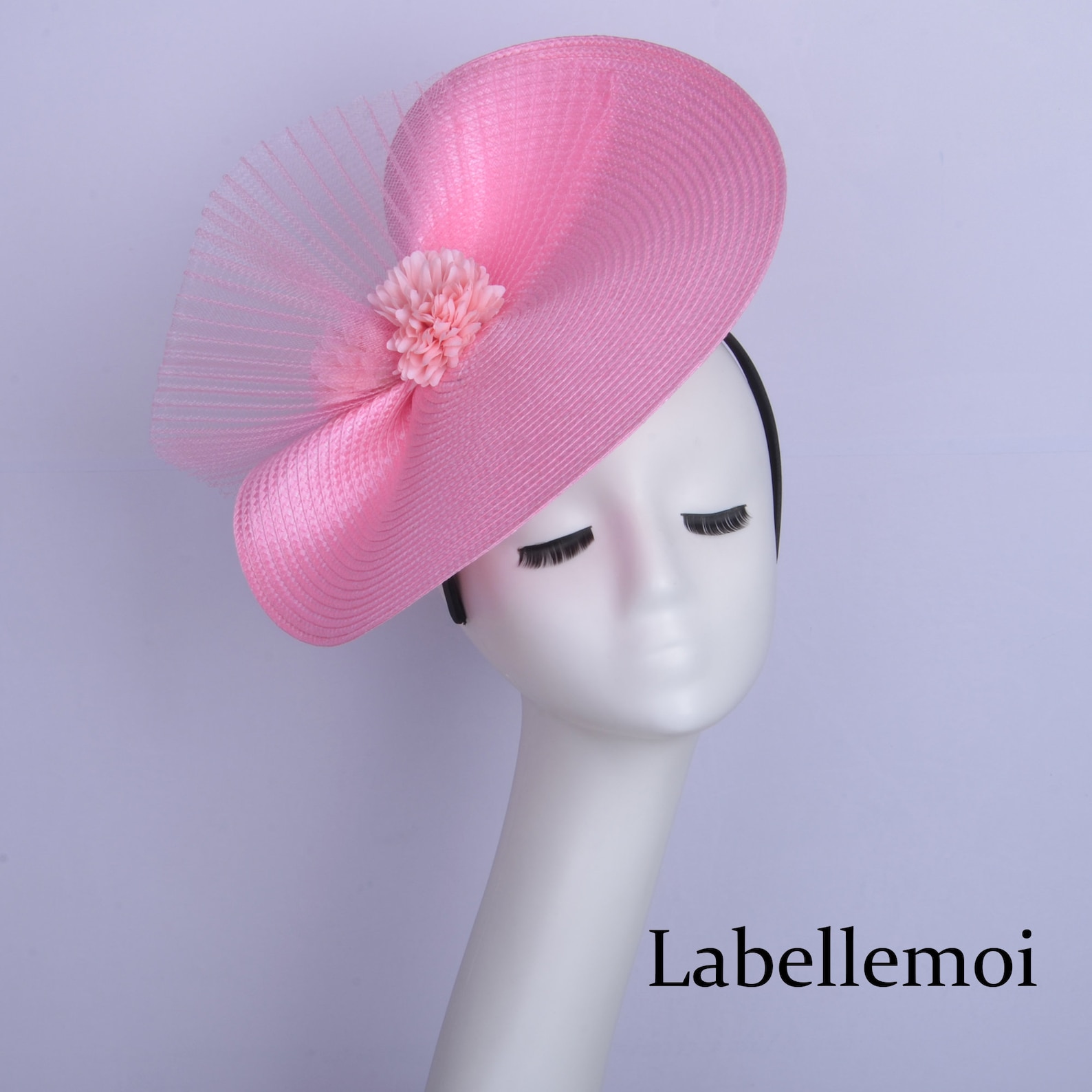 Exclusive Light Pink Baby Pink Fascinator Hat Saucer Hatinator | Etsy