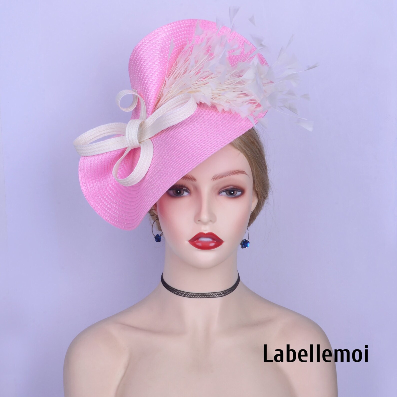 New Ivory/pink Fascinator Light Pink Hatinator Candy Pink - Etsy