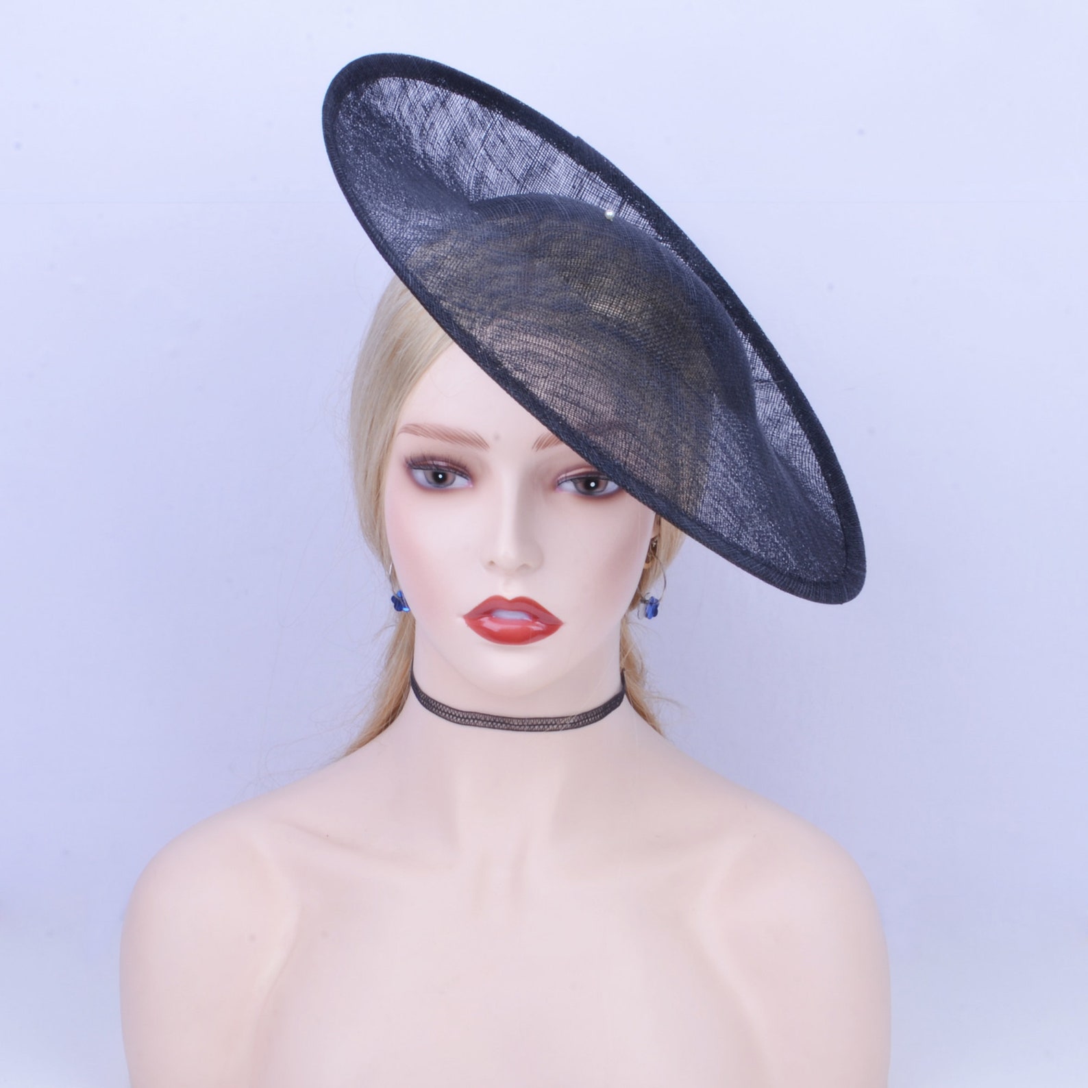 Craft Supplydiy Millinery Artbig Black Sinamay Saucer - Etsy