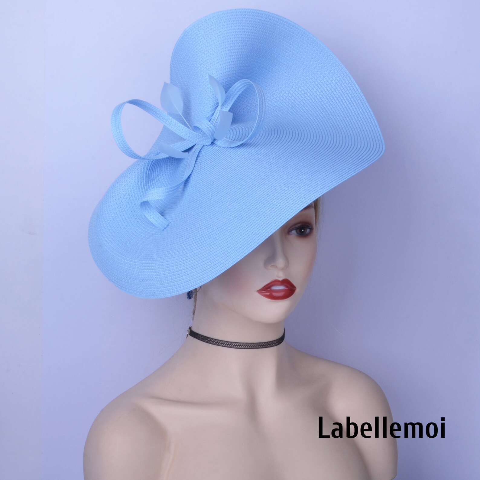 New Exclusive Powder Blue Fascinator Large Saucer Hatinator - Etsy
