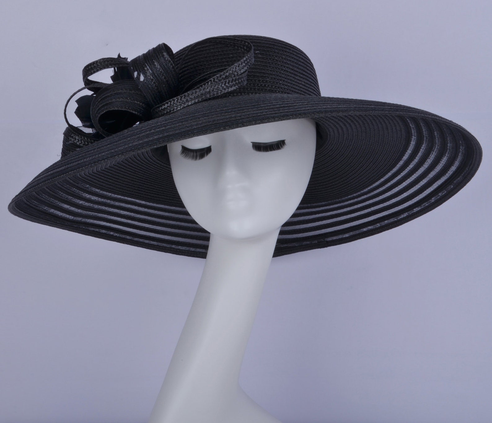 Extra Large Ivory Wedding Hat Church Hat Wide Brim Kentucky - Etsy UK