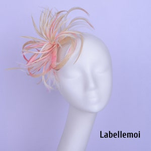 New Feather Fascinator Graffiti Random Dyeing Sinamay Loop - Etsy