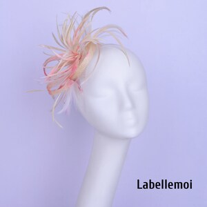 New Feather Fascinator Graffiti Random Dyeing Sinamay Loop - Etsy