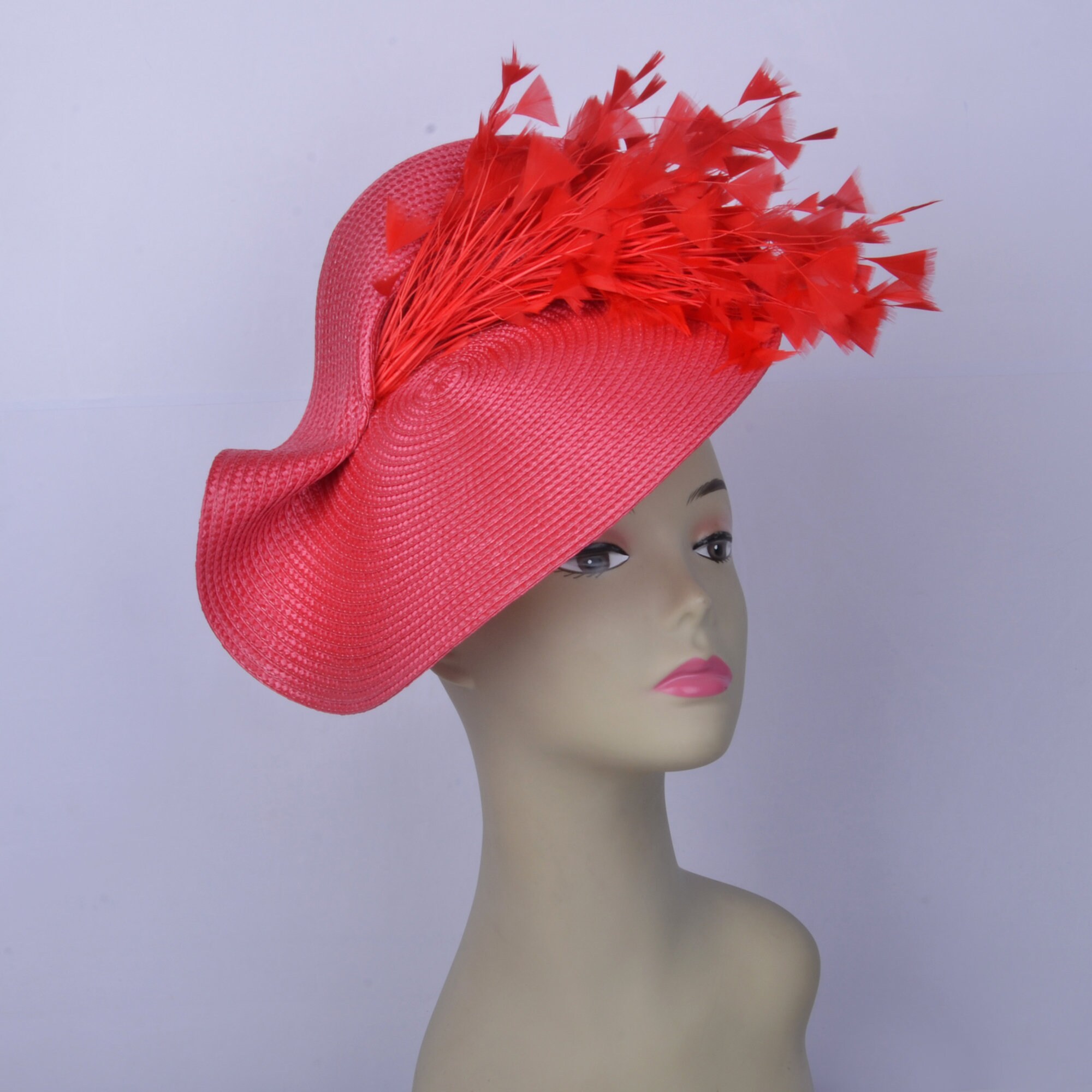 New Lavender Lilac Purple Fascinator Big Saucer Hatinator | Etsy