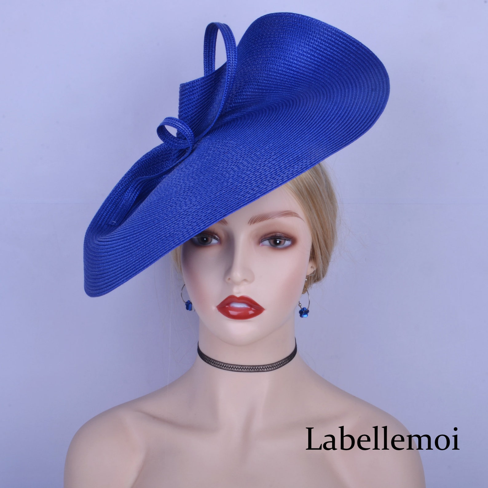 Exclusive Purple Fascinator Large Saucer Hatinator Church - Etsy