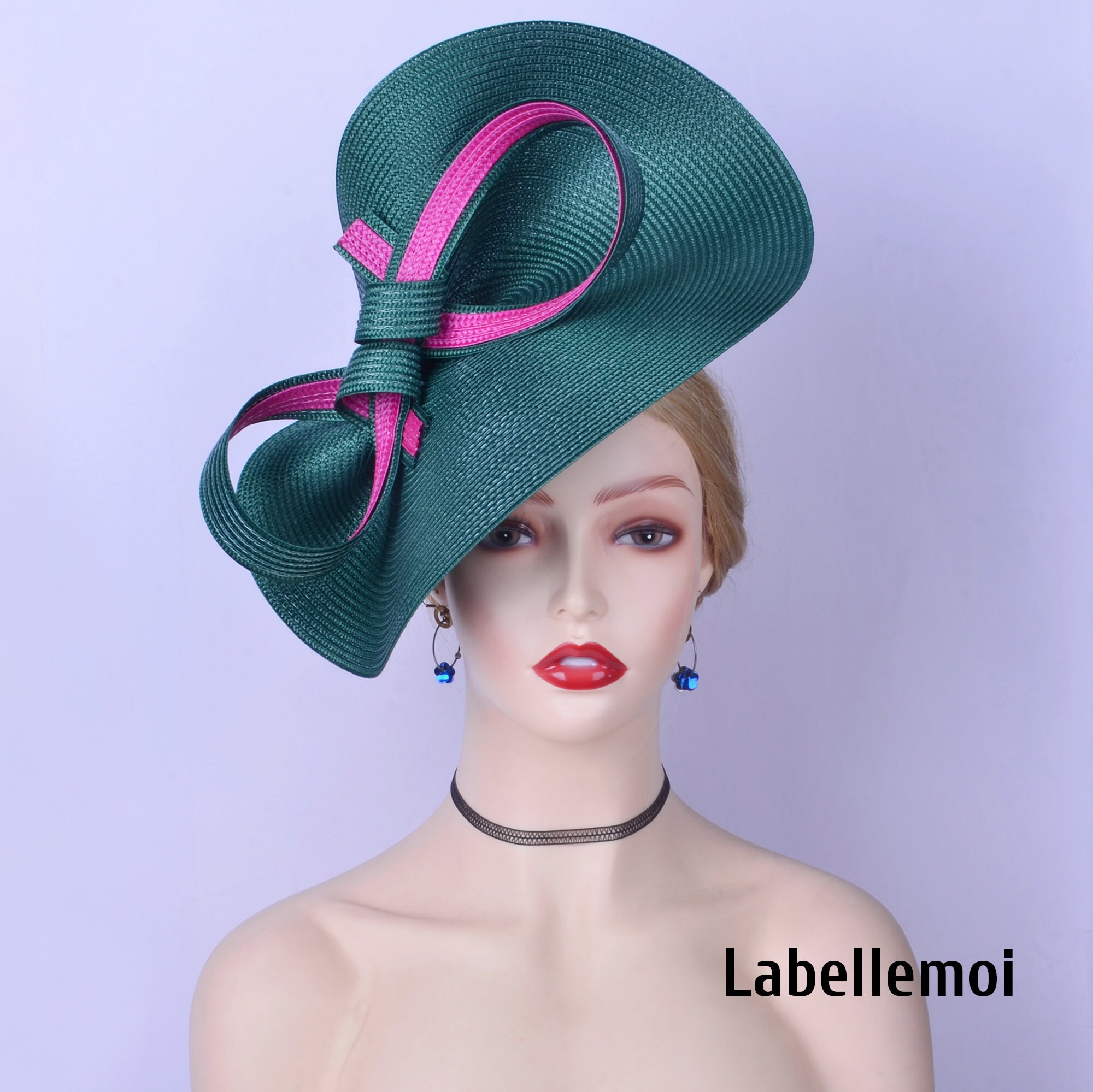New Rusty/ivory Fascinator Two Tone Burnt Orange Large Saucer Hatinator ...