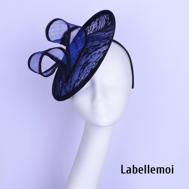 New Red Fascinator Sinamay Base Disc Hatinator Lace Hat - Etsy