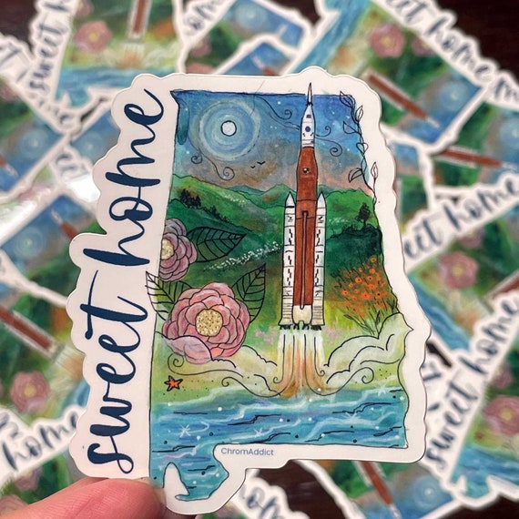 Sweet Home Alabama SLS Vinyl Sticker Alabama Space Sticker - Etsy