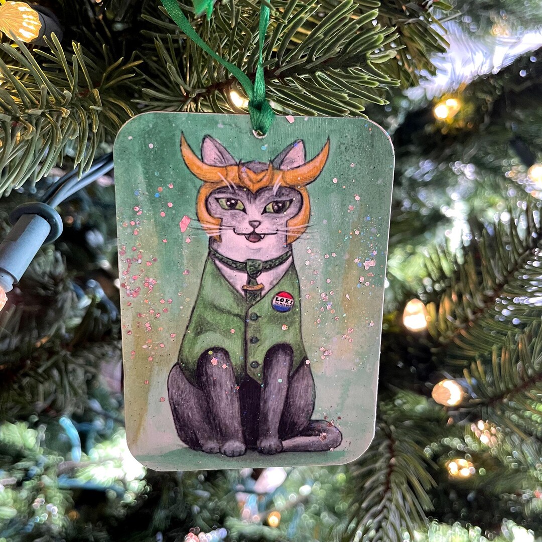 Loki for President Cat Ornament Geek Gift, Sci-fi Lover Stocking ...