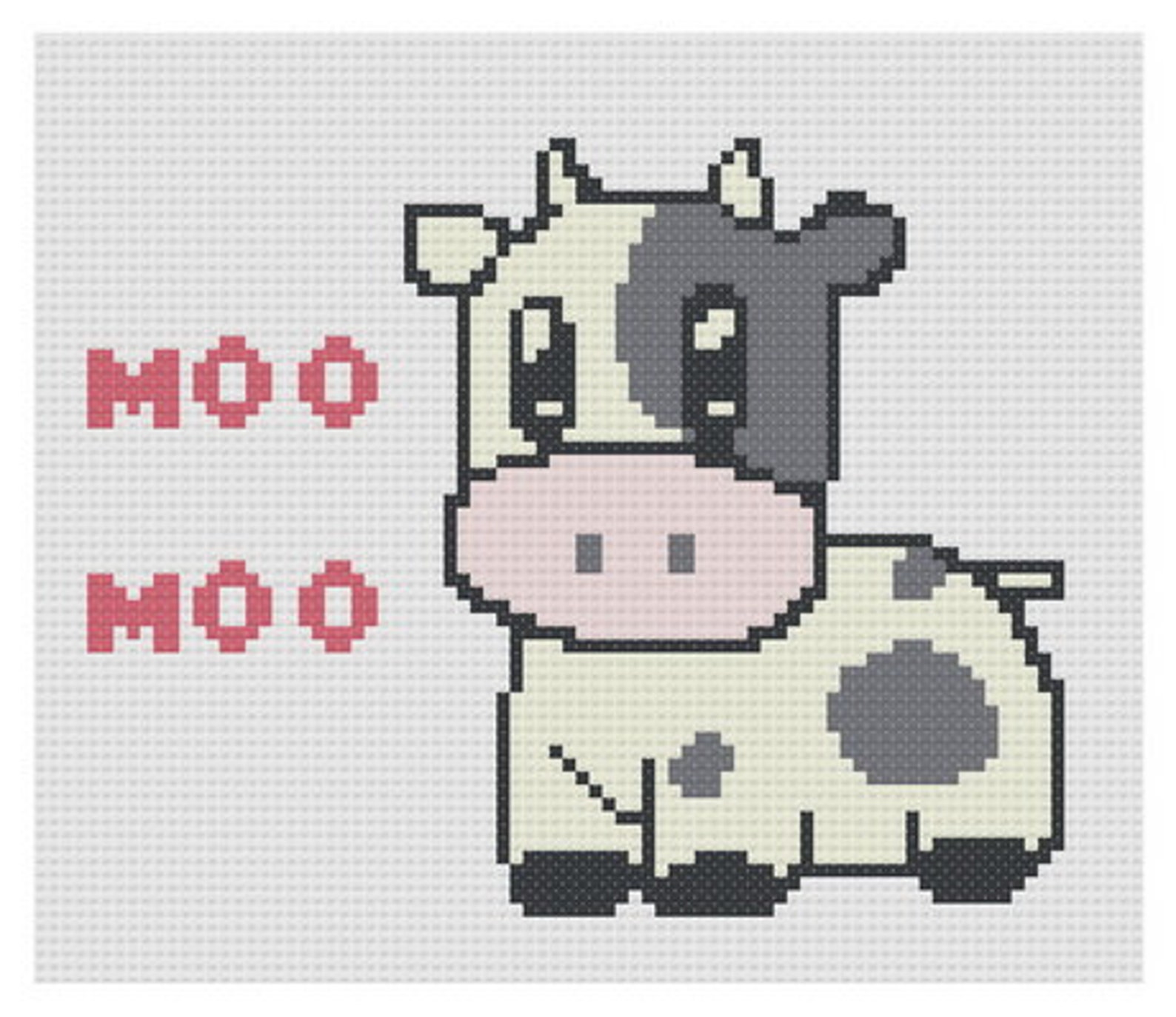 Cow Moo Moo E-pattern - Etsy