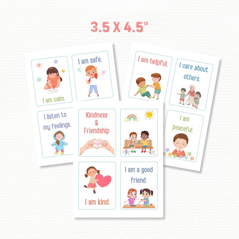 Kindness & Friendship Flash Cards: Social Emotional Learning (PDF ...