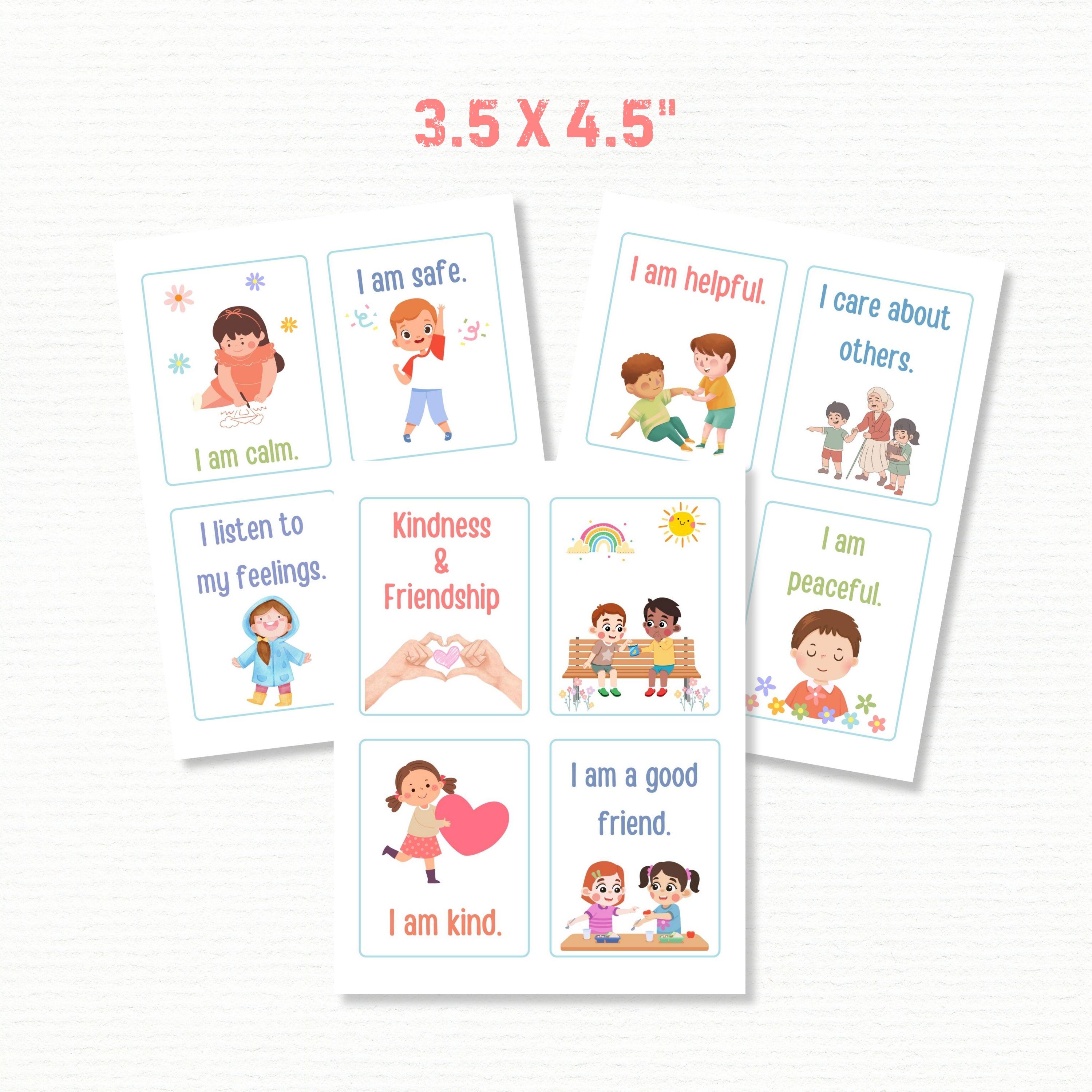 Kindness & Friendship Flash Cards: Social Emotional Learning (PDF ...