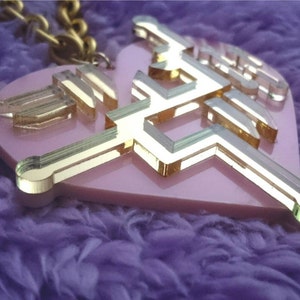 Cyber Heart Necklace - Etsy