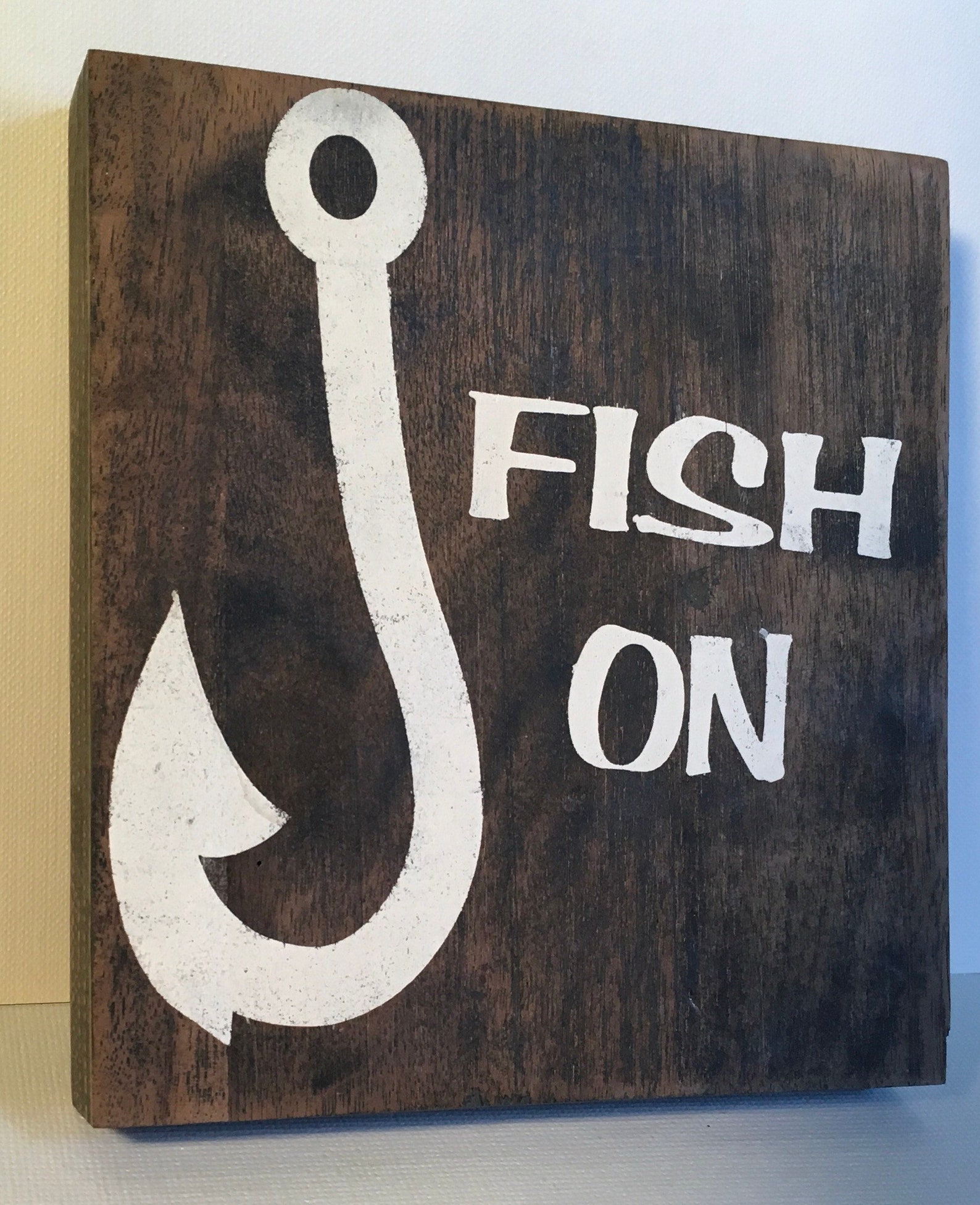 Fish on fishing sign fisherman sign fishing fisherman | Etsy