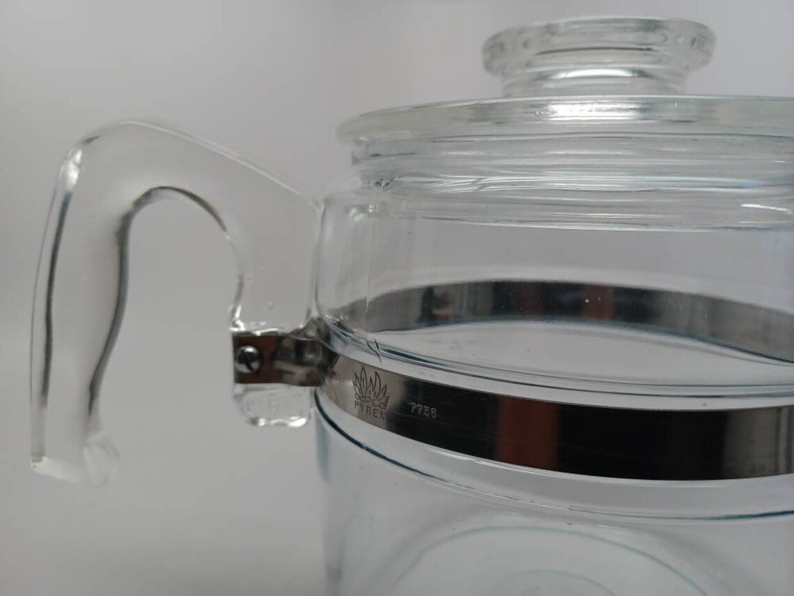 Vintage Pyrex 6 Cup Percolator Pot NO Inside Parts Pot and Lid Only ...