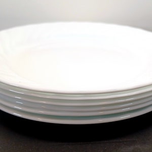 Corelle Enhancements White Swirl Salad Plates Corelle White Salad ...