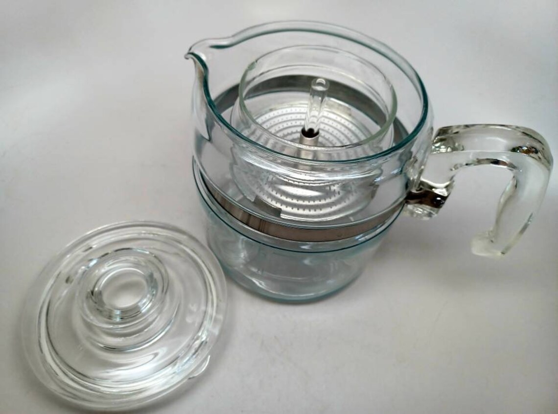 Vintage Pyrex Coffee Pot 6 Cup Pyrex Percolator Glass | Etsy