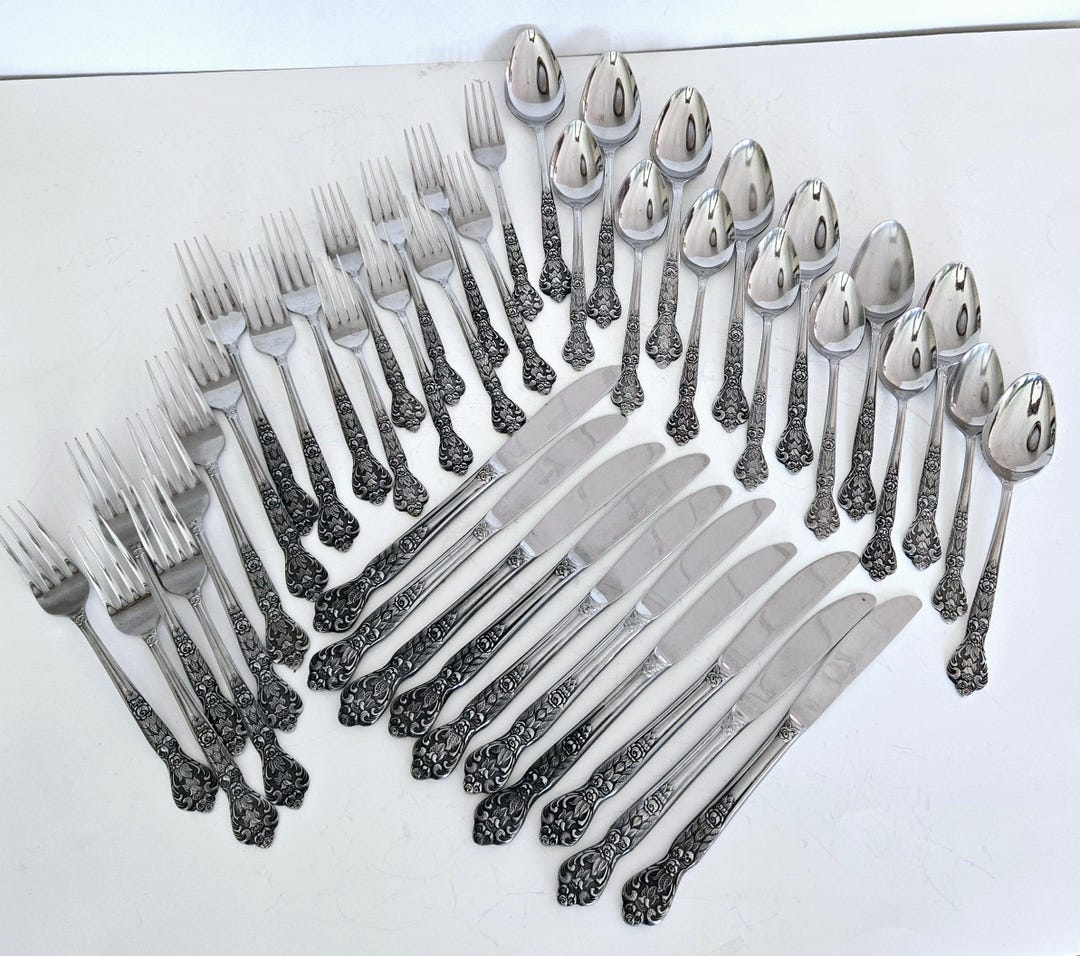 Versailles Stainless Flatware Set 43 Pc by Merchandise Service 1965 - Etsy