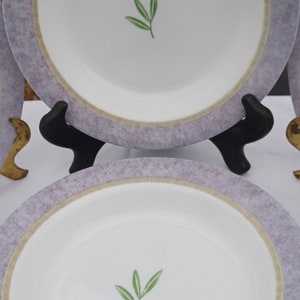 Corelle Bamboo Rimmed Soup Bowls Dinnerware Set of 4 Soup Bowls Purple ...