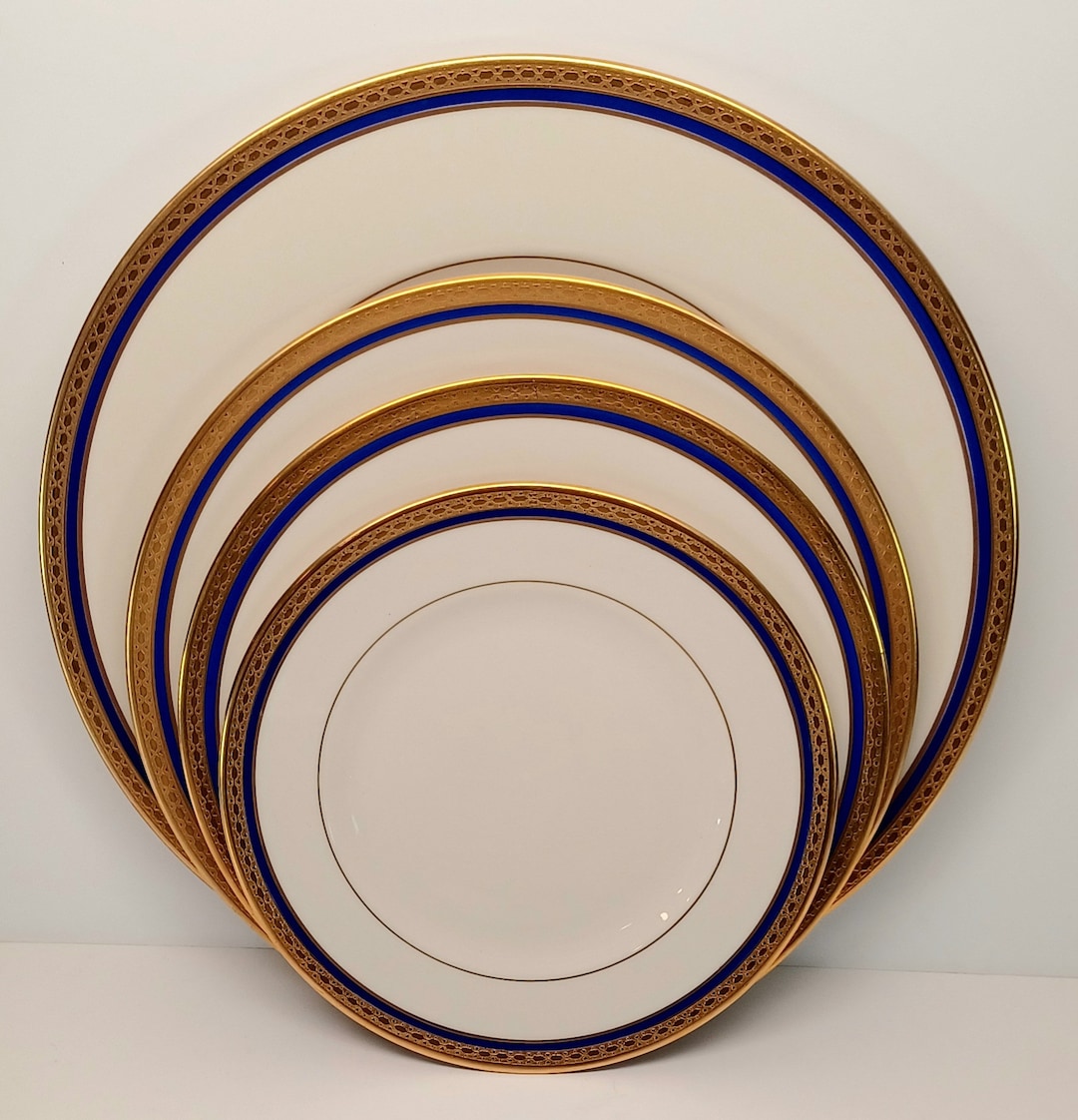 Wayne Blue Fine China by Syracuse Old Ivory Dinnerware Vintage China ...