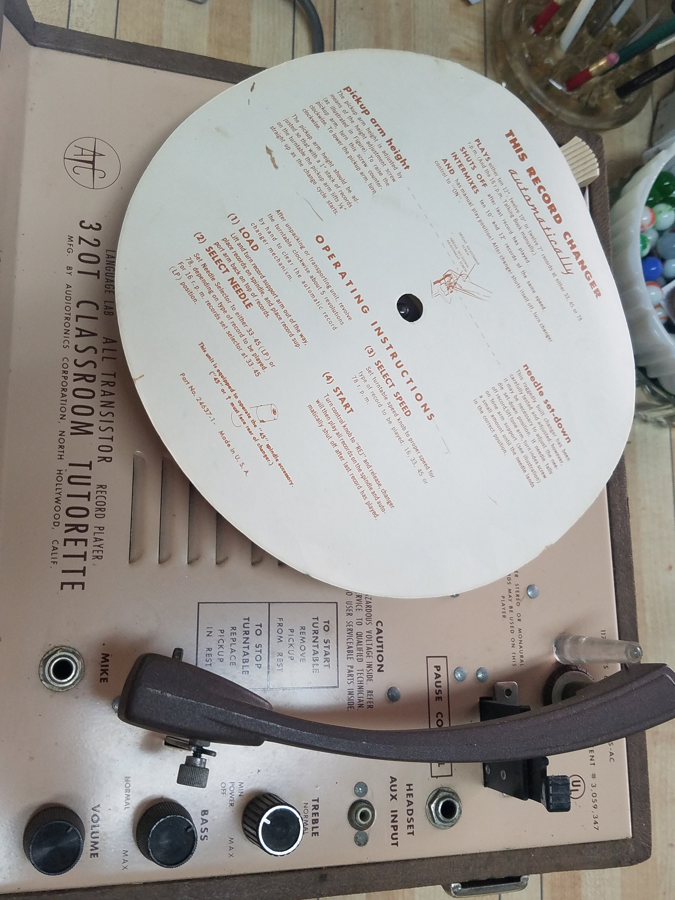 Vintage Audiotronics Record Player Fantastic Working Condition - Etsy ...