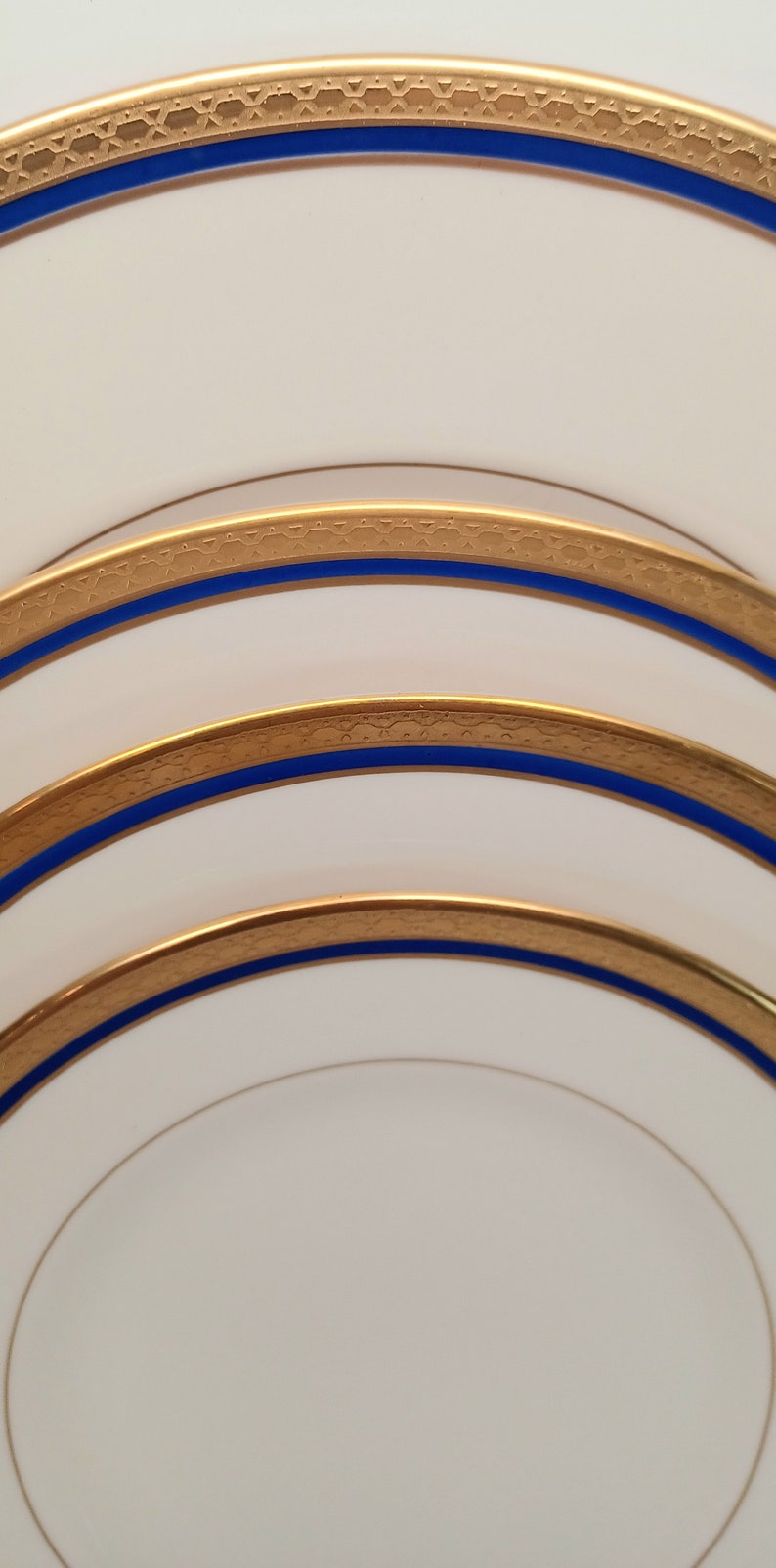 Wayne Blue Fine China by Syracuse Old Ivory Dinnerware Vintage China ...