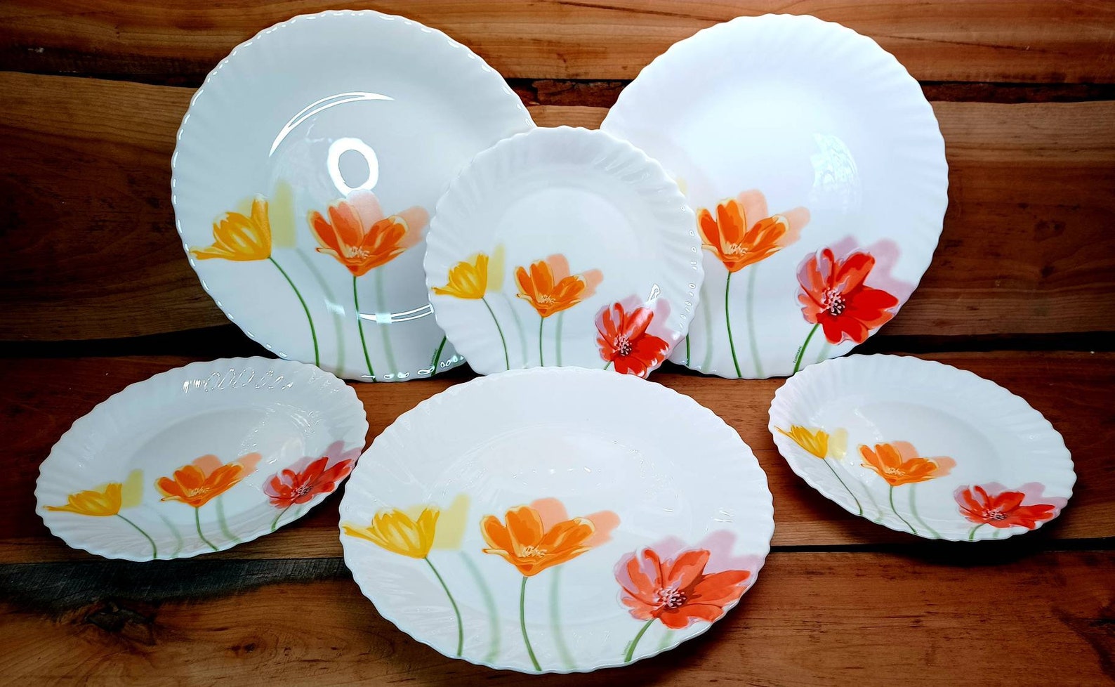 Luminarc France Floral Dinnerware Made in France Dinnerware Luminarc ...
