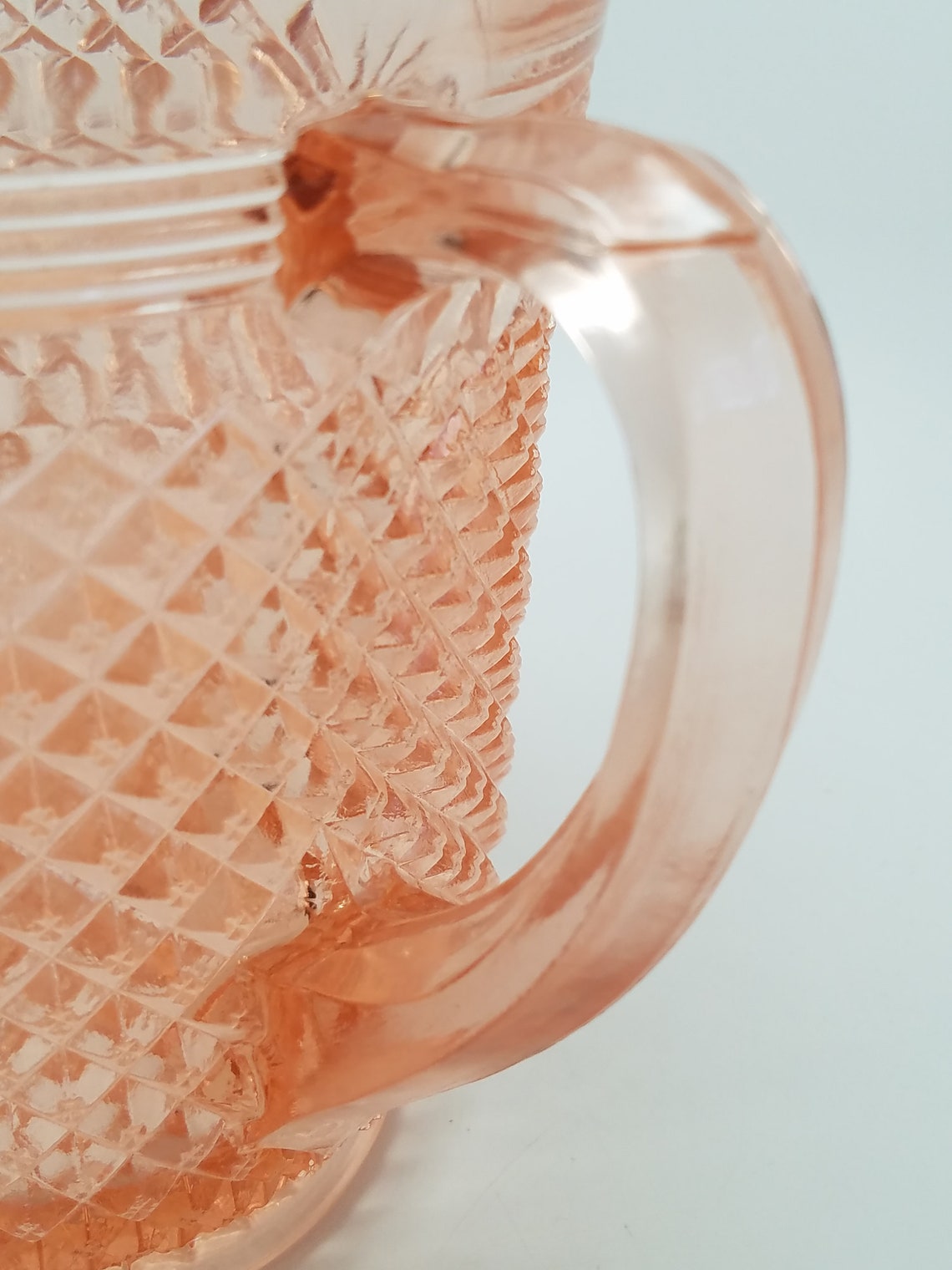 Vintage Pink Depression Glass Pitcher Anchor Hocking Glass - Etsy