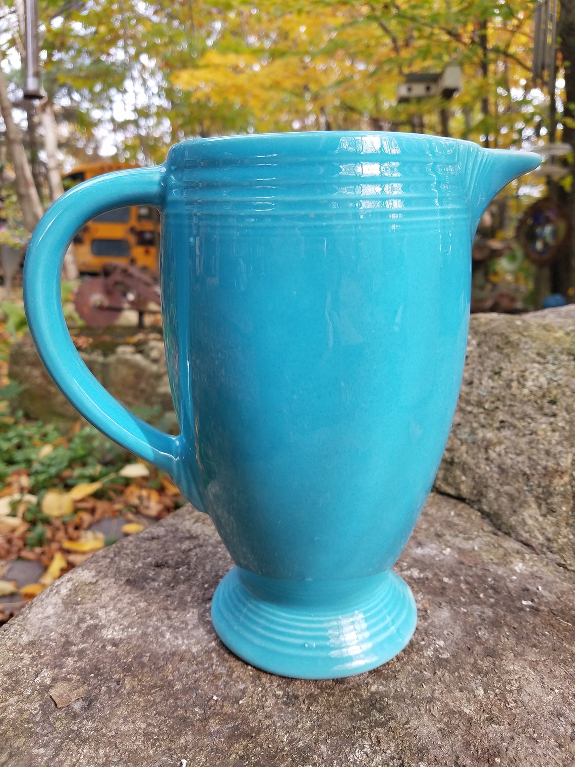 Vintage Fiesta Pitcher Turquoise Blue Fiesta Pitcher Vintage - Etsy
