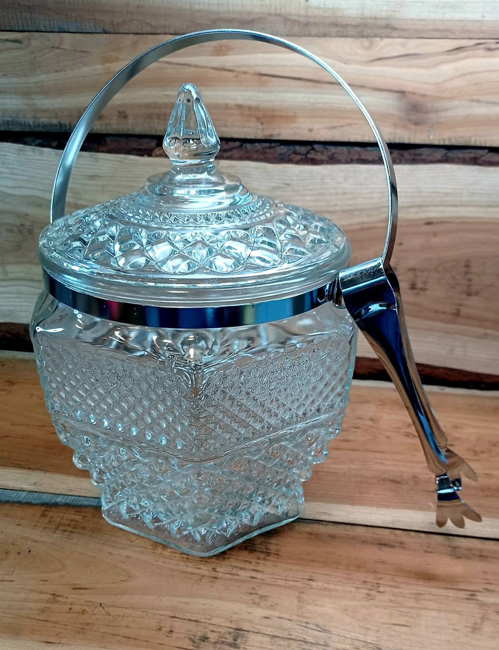Wexford Ice Bucket Anchor Hocking Clear Ice Bucket With Ice - Etsy