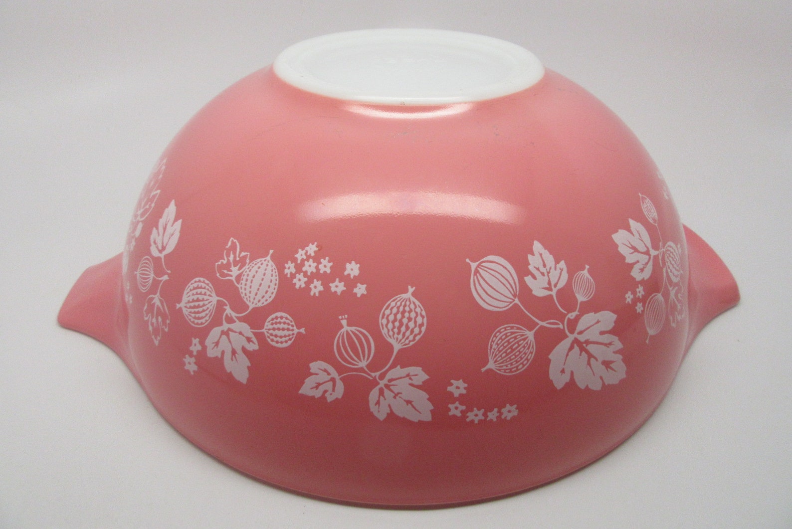 Vintage Pyrex PINK GOOSEBERRY Nesting Bowl Pink Pyrex Large Mixing Bowl ...