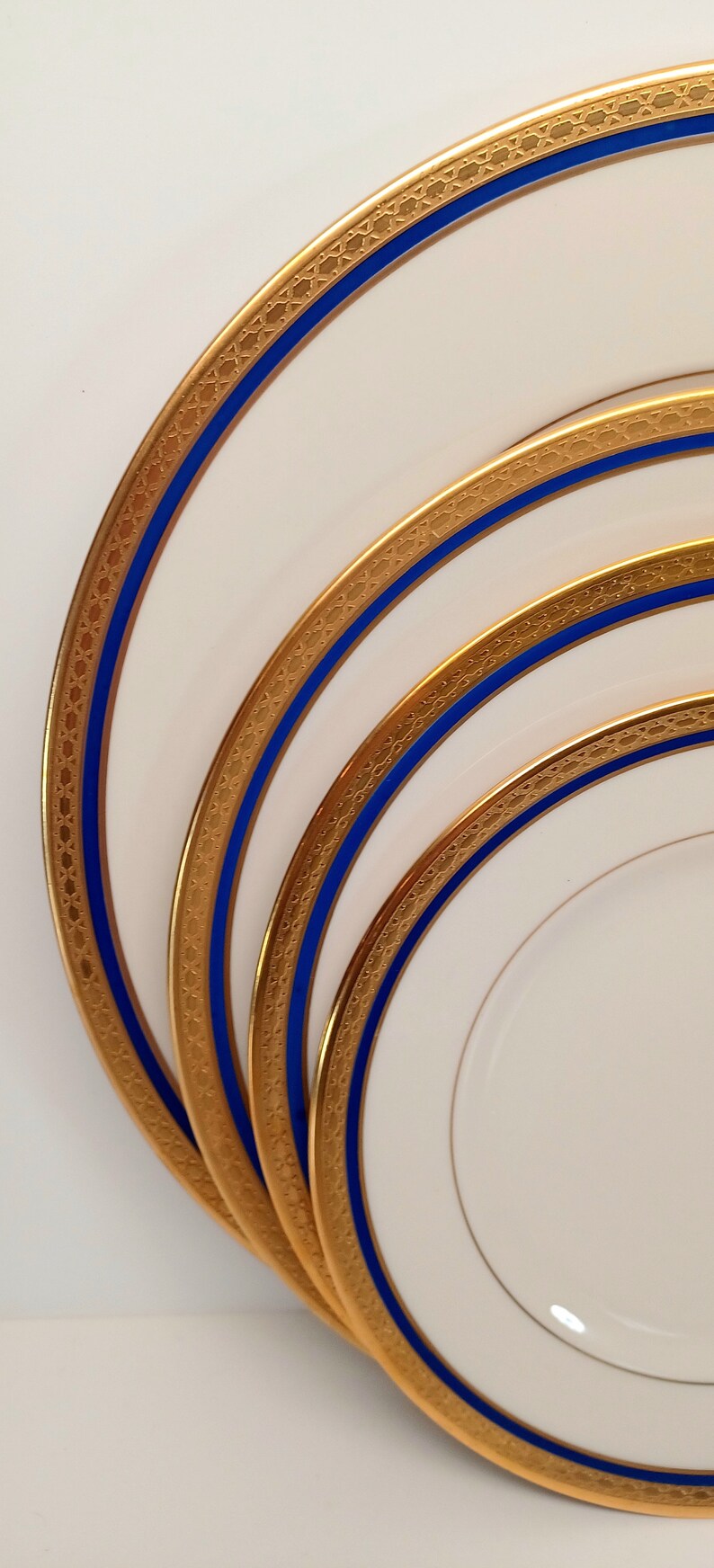Wayne Blue Fine China by Syracuse Old Ivory Dinnerware Vintage China ...