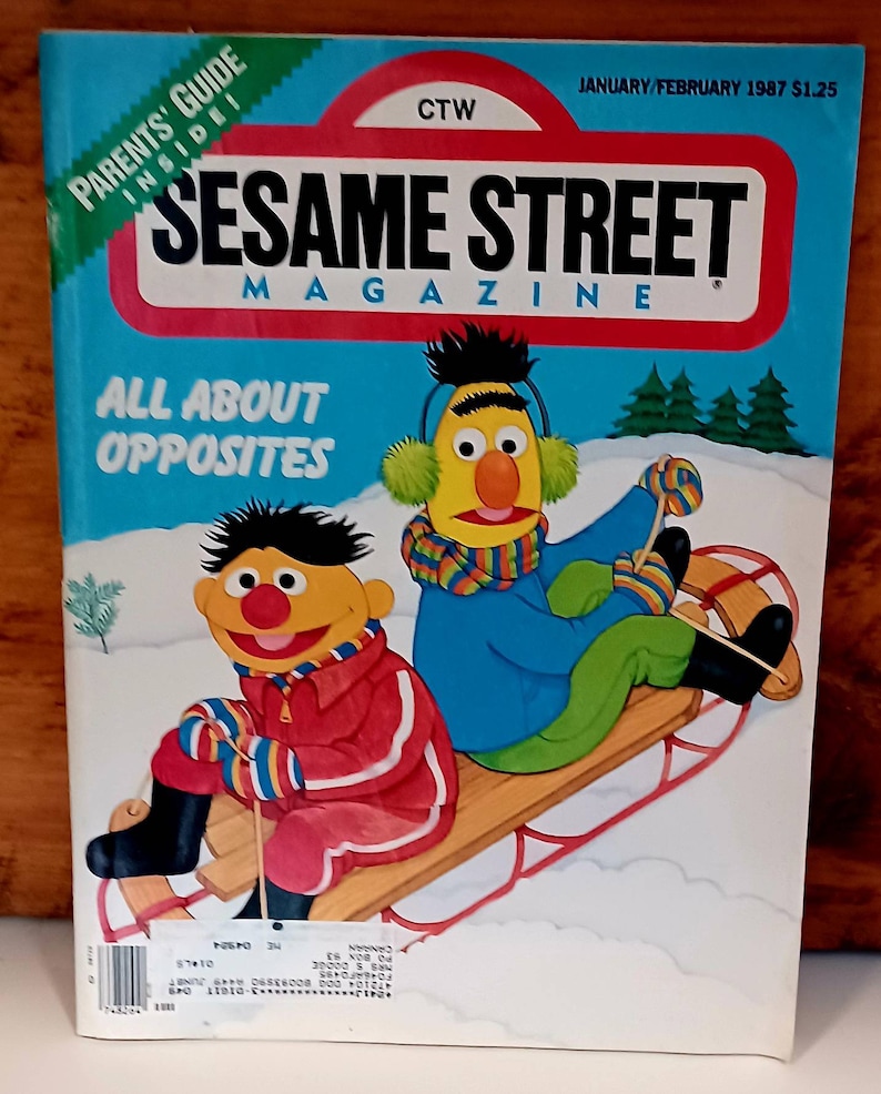 Vintage 1987 Sesame Street Child Activity Magazine - Etsy