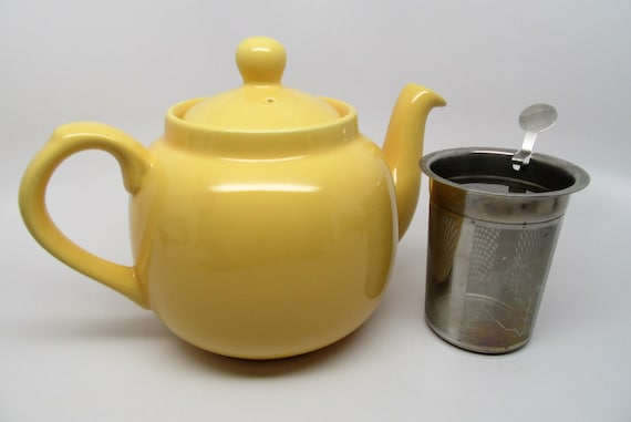 Yellow Teapot Farmhouse Filter Teapot Yellow Teapot Holds 5 | Etsy
