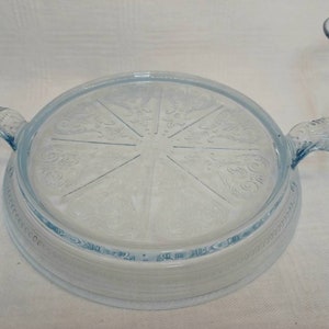 Fire-king Philbe Sapphire Blue 2 Qt Casserole W Lid and Trivet Vintage ...