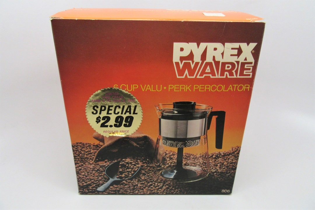 Vintage Pyrex Ware, Corning Glass 6 Cup Percolator Percolator Basket ...