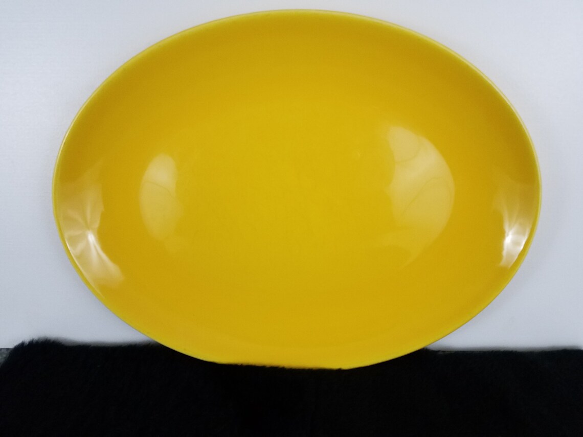Rhythm Yellow Platter Oval Yellow Platter 11 1/2 X 8 3/4 - Etsy