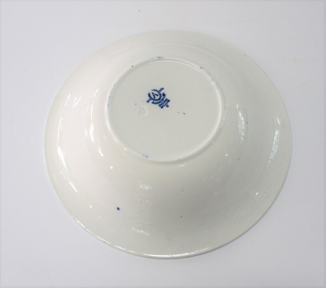 Allertons Flow Blue Made in England Flow Blue Willow Serving | Etsy