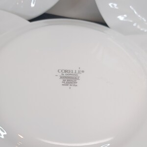 Corelle Enhancements White Swirl Salad Plates Corelle White Salad ...