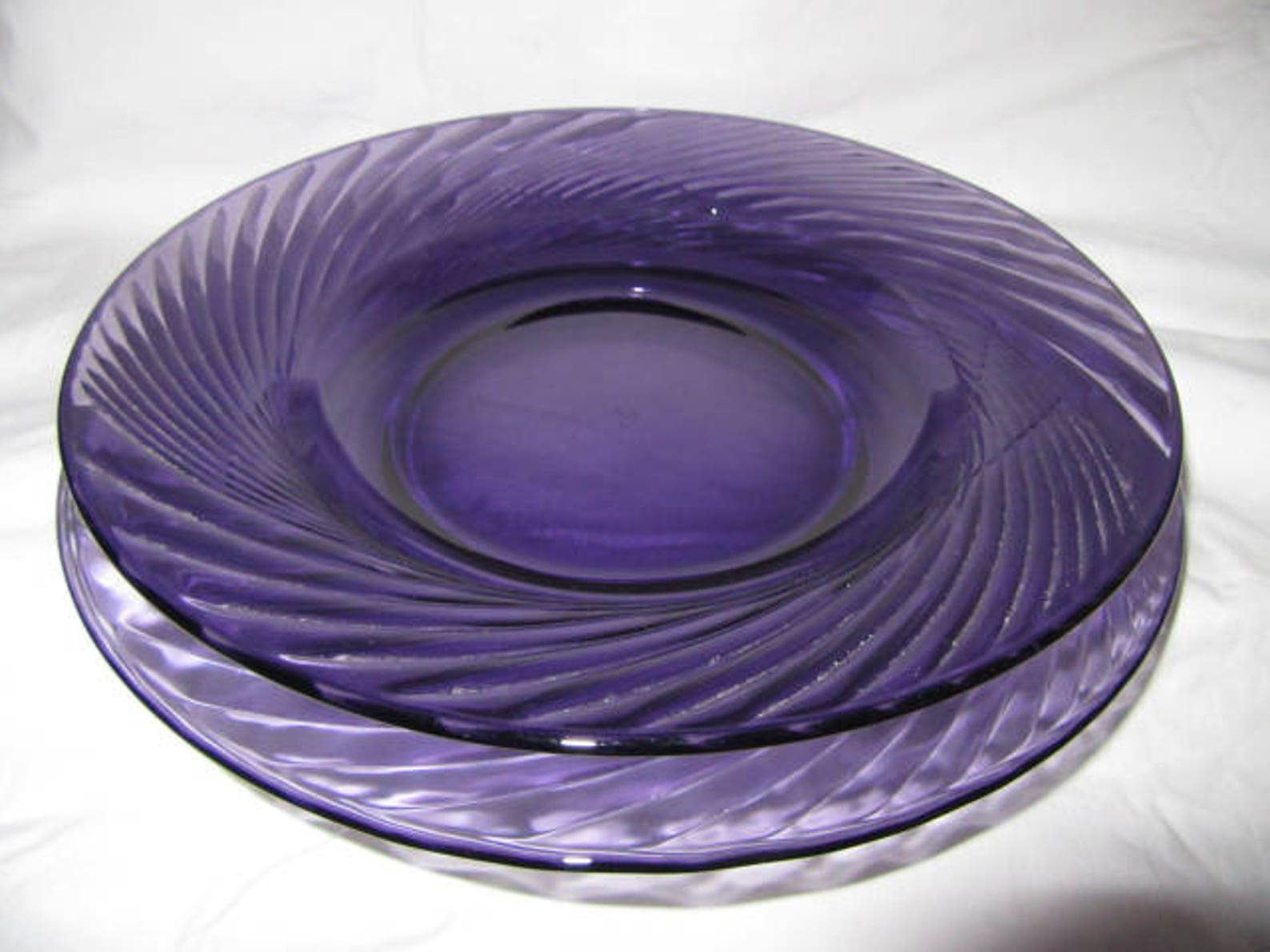 Vintage Pyrex Festiva Amethyst Purple Pasta Bowl With Charger - Etsy