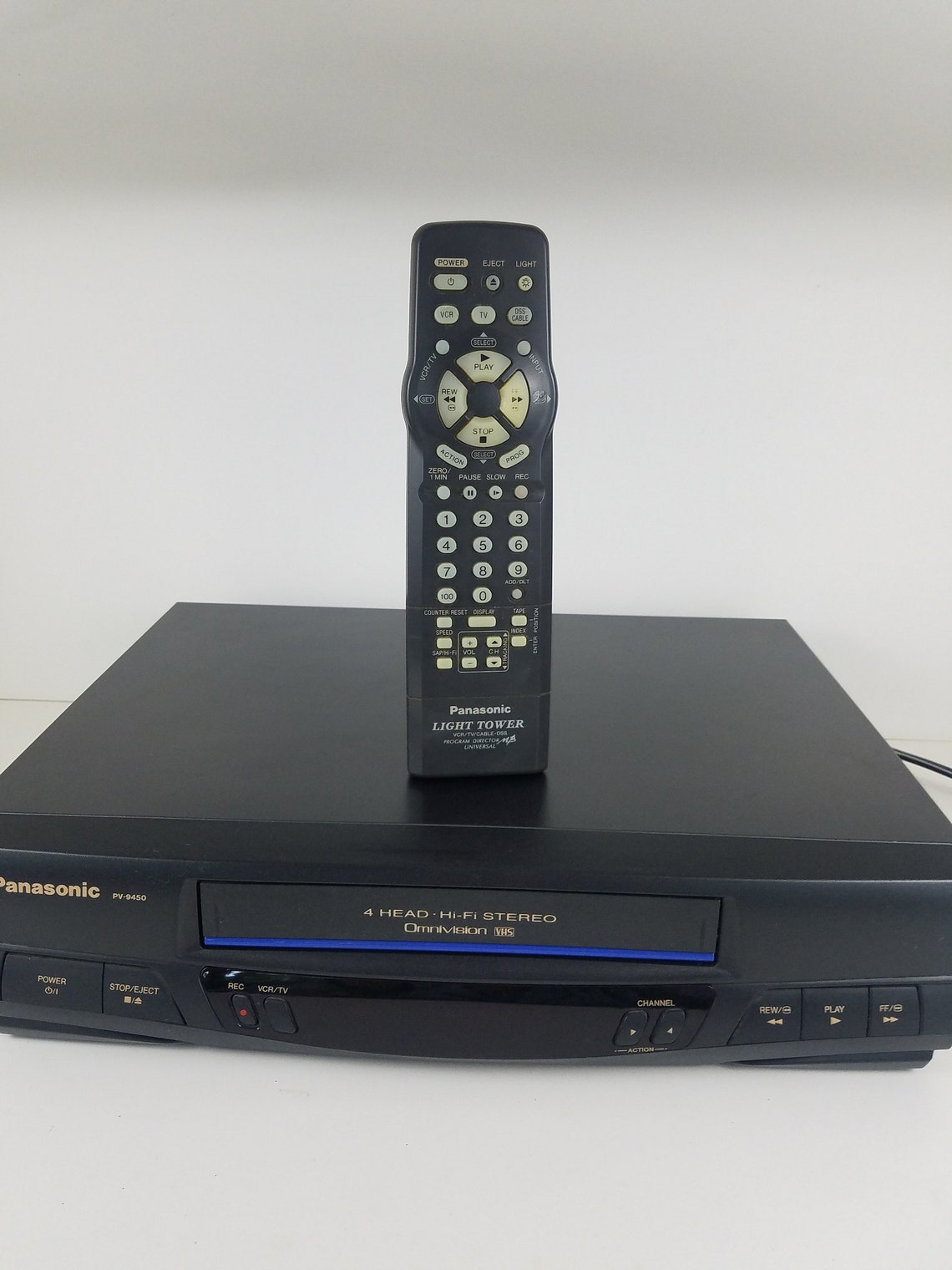 Panasonic Omnivision VHS player with remote control works | Etsy