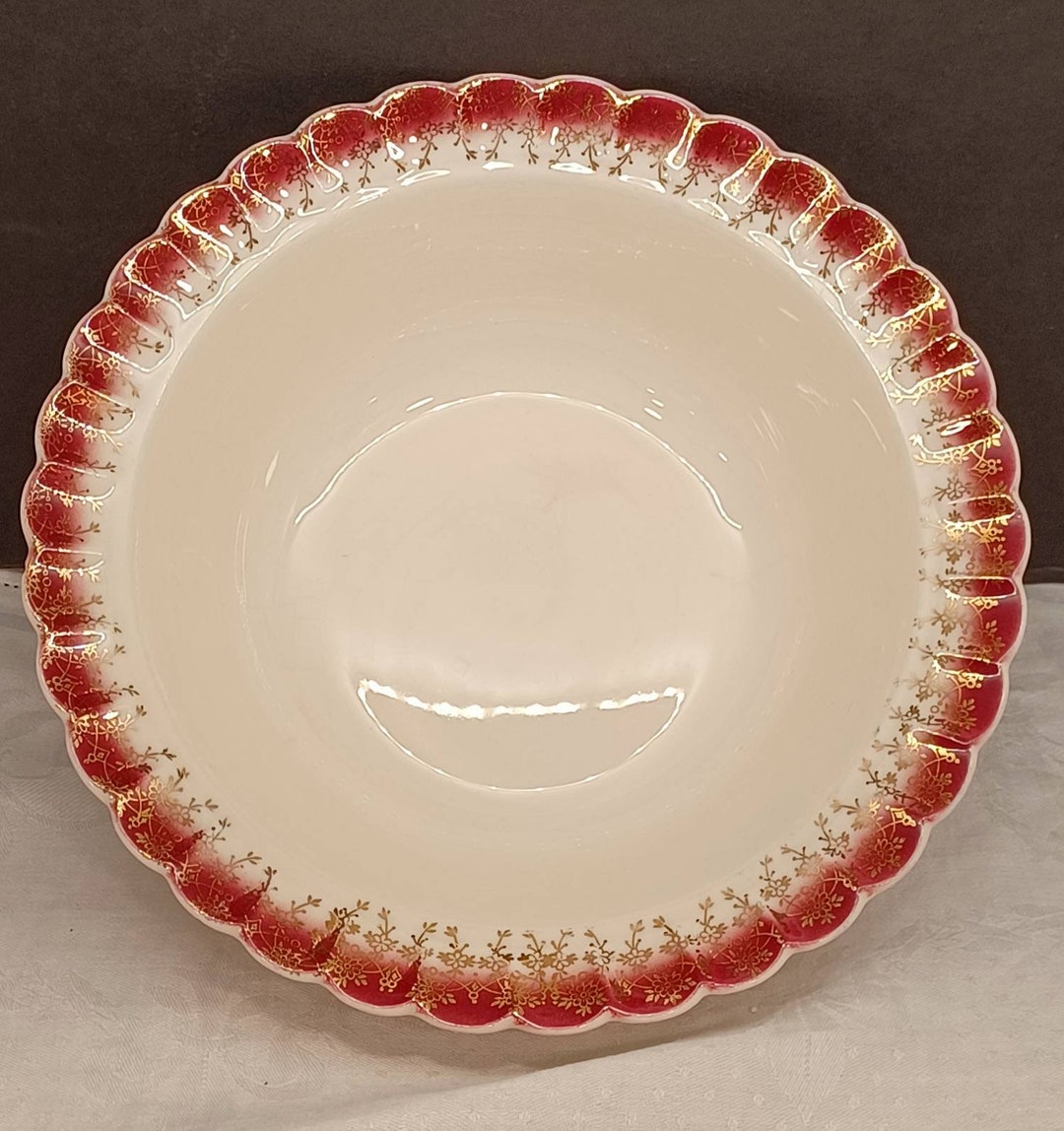 Sebring Mandarin Maroon Vegetable Bowl Mandarin Maroon Dinnerware Tudor ...