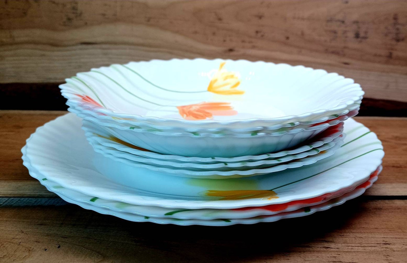 Luminarc France Floral Dinnerware Made in France Dinnerware Luminarc ...