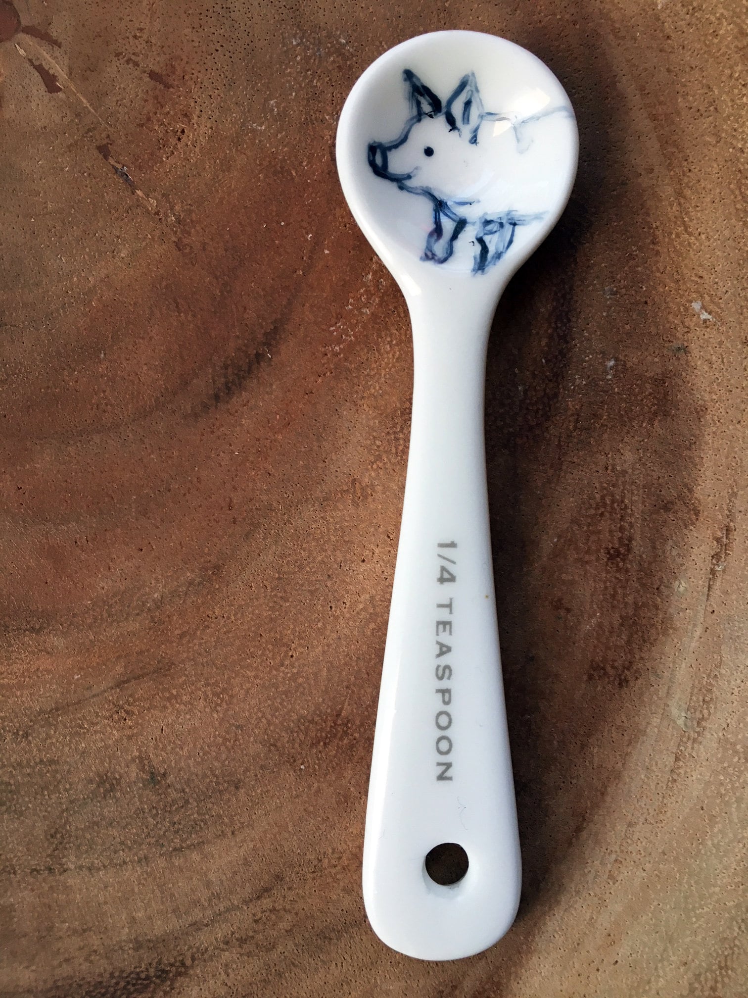Ceramic Farm Animal Measuring Spoons - Etsy