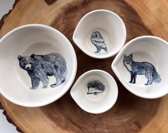Forest Animal Measuring Cups - Etsy