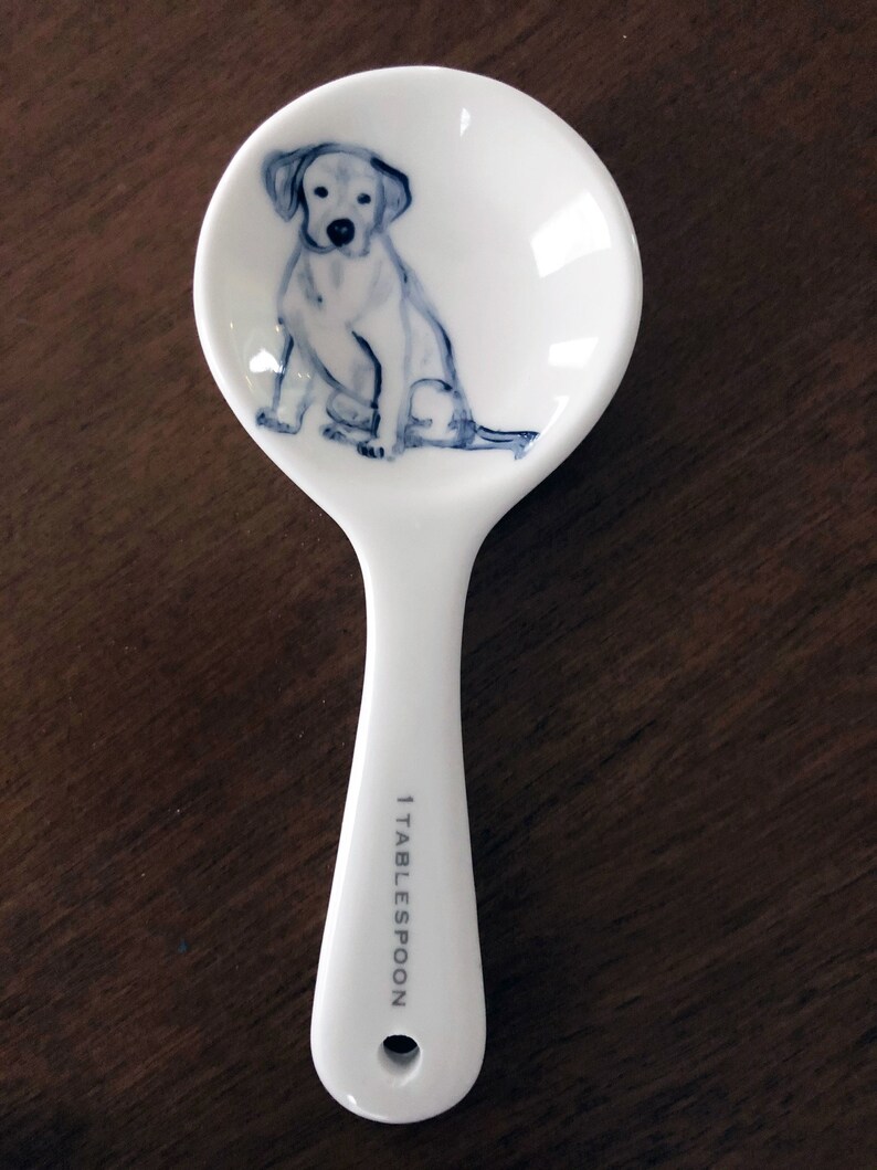 Ceramic Dog Measuring Spoons - Etsy