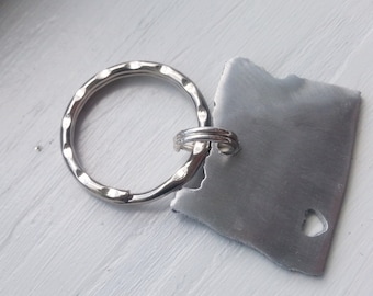 Custom Map Key Ring - Etsy
