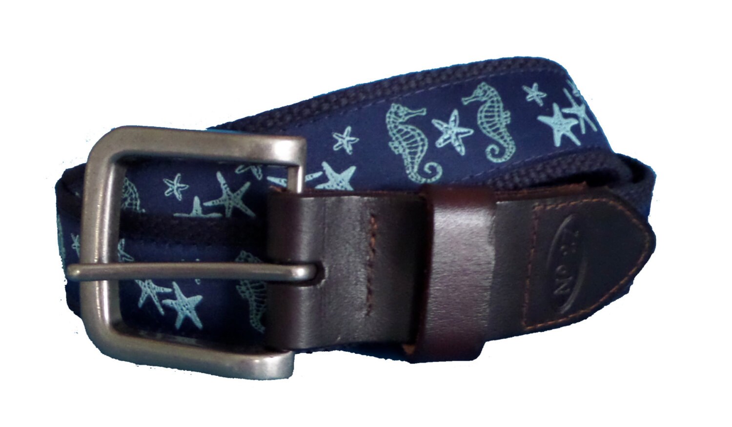 Seahorse and Starfish Leather Belt / Leather Belt / Canvas Belt ...