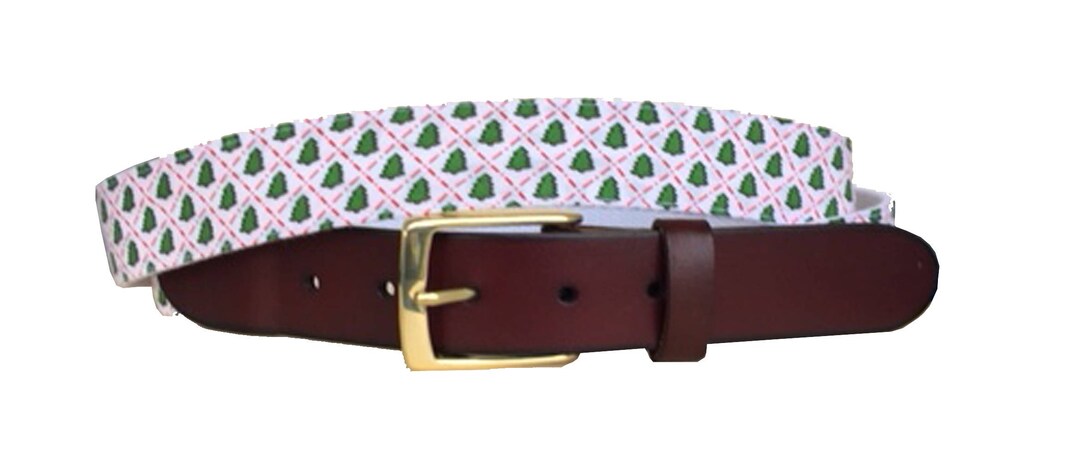 Mini Christmas Tree Leather Belt /ugly Christmas Sweater Belt/leather ...